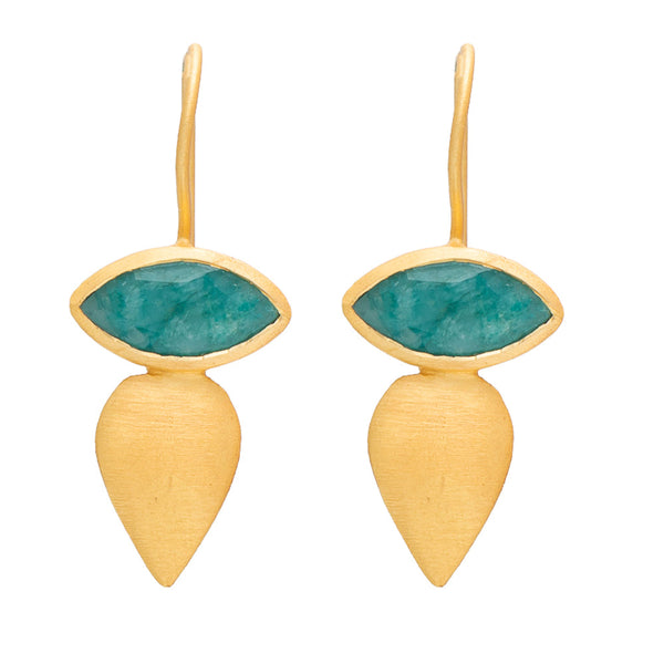 Green Aventurine Kuchi earrings – Rubyteva Design