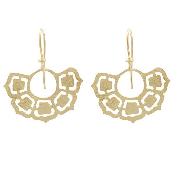 Gold plate Merzouga earrings – Rubyteva Design